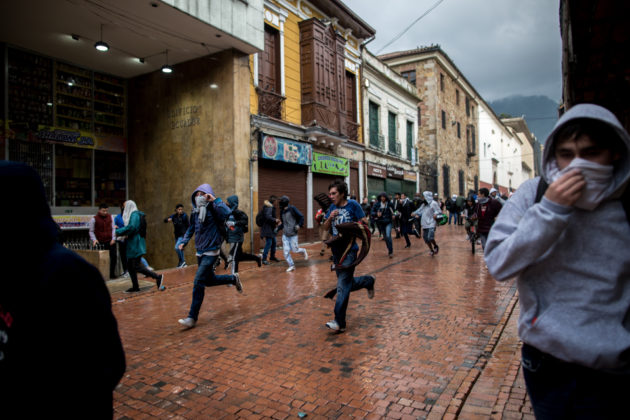 In photos: National strike in Bogotá